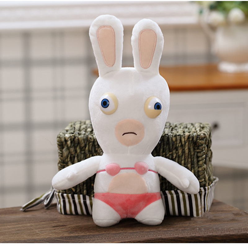 25cm Cute Rayman Raving Rabbids Crazy Rabbit Huang Bo Plush Toy Stuffed ...